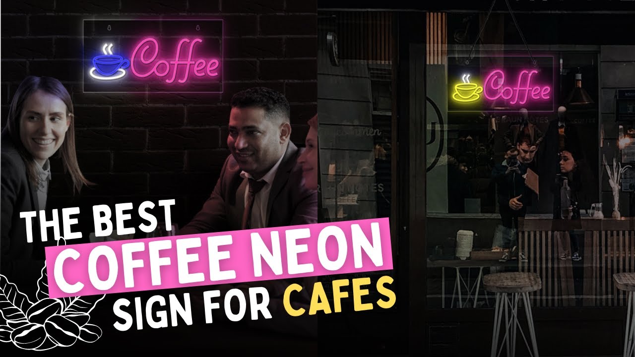 IDEAL BUSINESS SIGNAGE FOR YOUR CAFE | LUMOONOSITY COFFEE LED NEON SIGN ☕☕