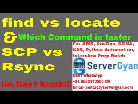 What is difference between Locate and Find Command | Difference between SCP vs Rsync