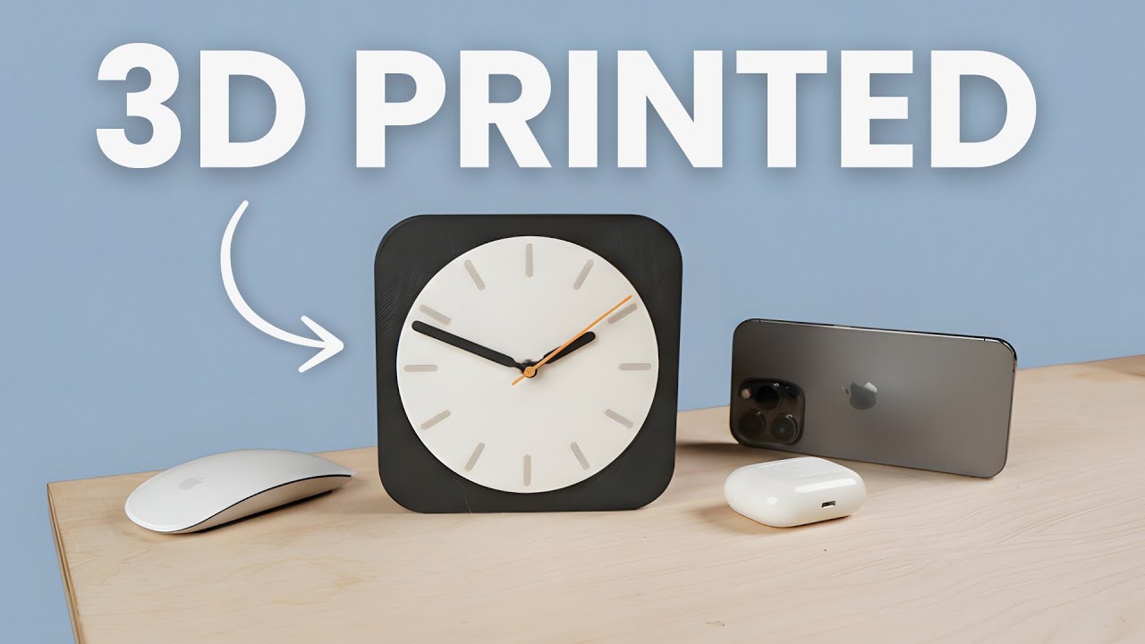 I Made Apple’s Widget Clock (with 3D Printing)