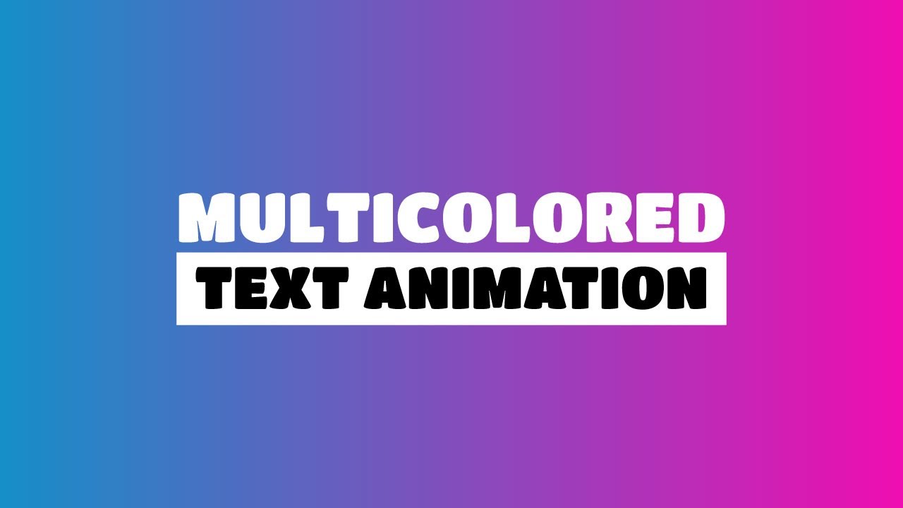 Multicolored Gradient Text Animation | CSS Animation Examples