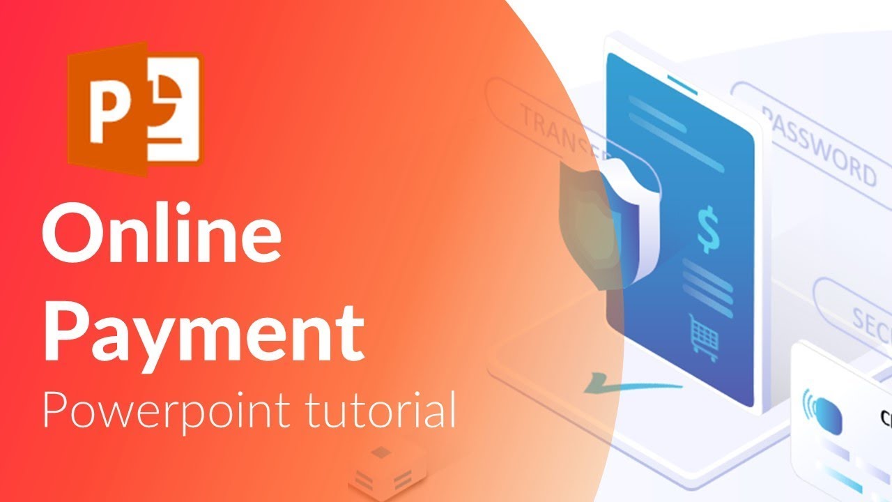 Online payment slide. Powerpoint tricks
