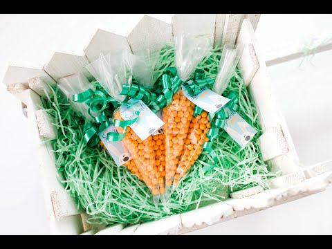 How to Make DIY Easter Carrot Treat Favors with Printables | Hadley Designs