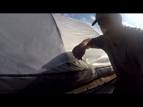 60 MPH WINDS ALMOST RUIN OUR GREENHOUSES