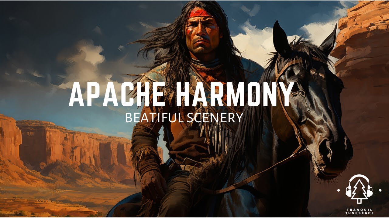 Native American Music: Apache Harmony with Serene Scenery for Deep Relaxation | Tranquil Tunescape