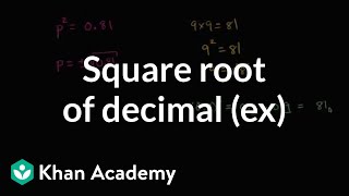 How to find the square root of a decimal number without a calculator ...