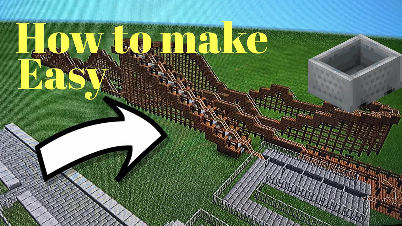 How to make a working Minecraft roller coaster 2020