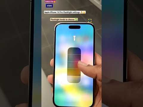 iPhone 14 Pro flashlight settings 🔥✅ #shorts #techszoom #apple #iphone14pro #iphone