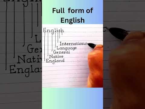 Full form of English # Shorts