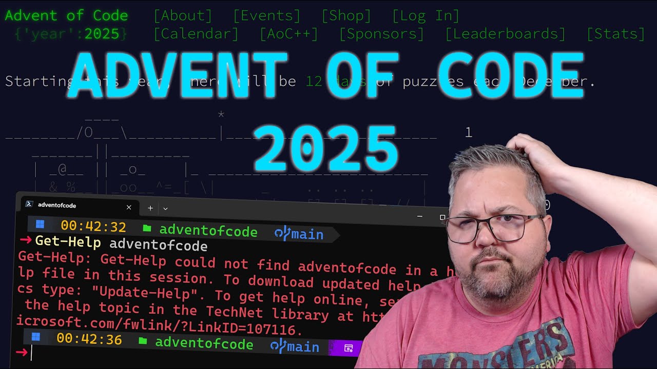 Advent of Code 2025 in PowerShell LIVE