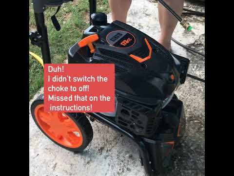 TackLife gas pressure washer 3200 psi 2.4 gpm 6.5 hp 4-stroke