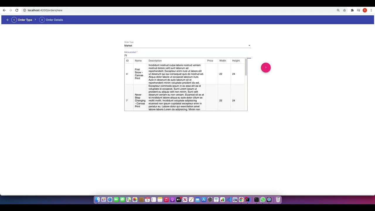 Custom Autocomplete-Search Angular App With a Dynamic Table
