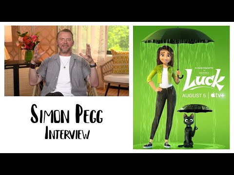 Simon Pegg interview - about "Luck" and being lucky where he is