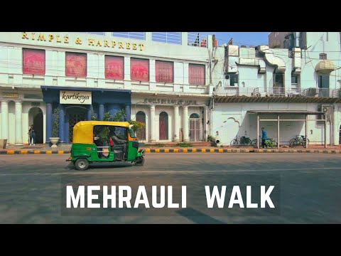 Mehrauli & Qutub Minar Surroundings | Sunday Walk | Delhi, India | 4K tour