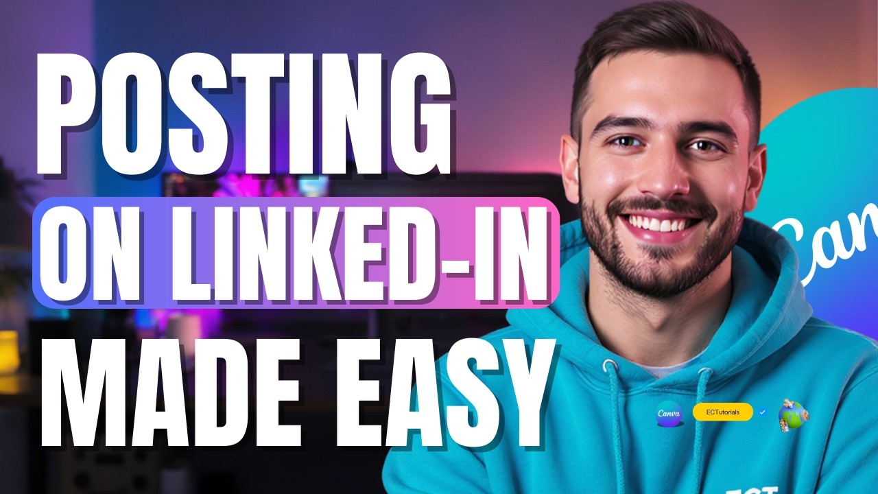 Create Professional LinkedIn Graphics in Canva FAST (Beginner Tutorial)