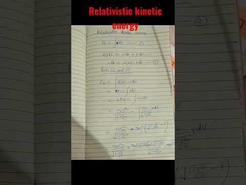 relativistic kinetic energy