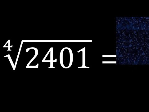 Fourth root of 2401