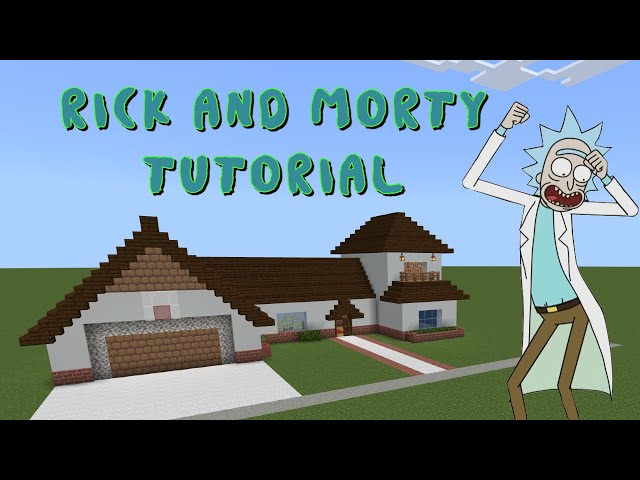 Rick and Morty House - Small House Build, Fully Furnished Minecraft Map