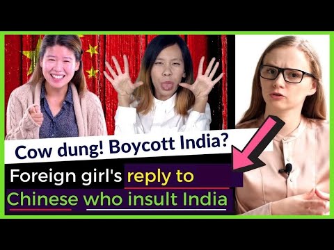 Polish girl’s reply to Chinese who mock India | Karolina Goswami