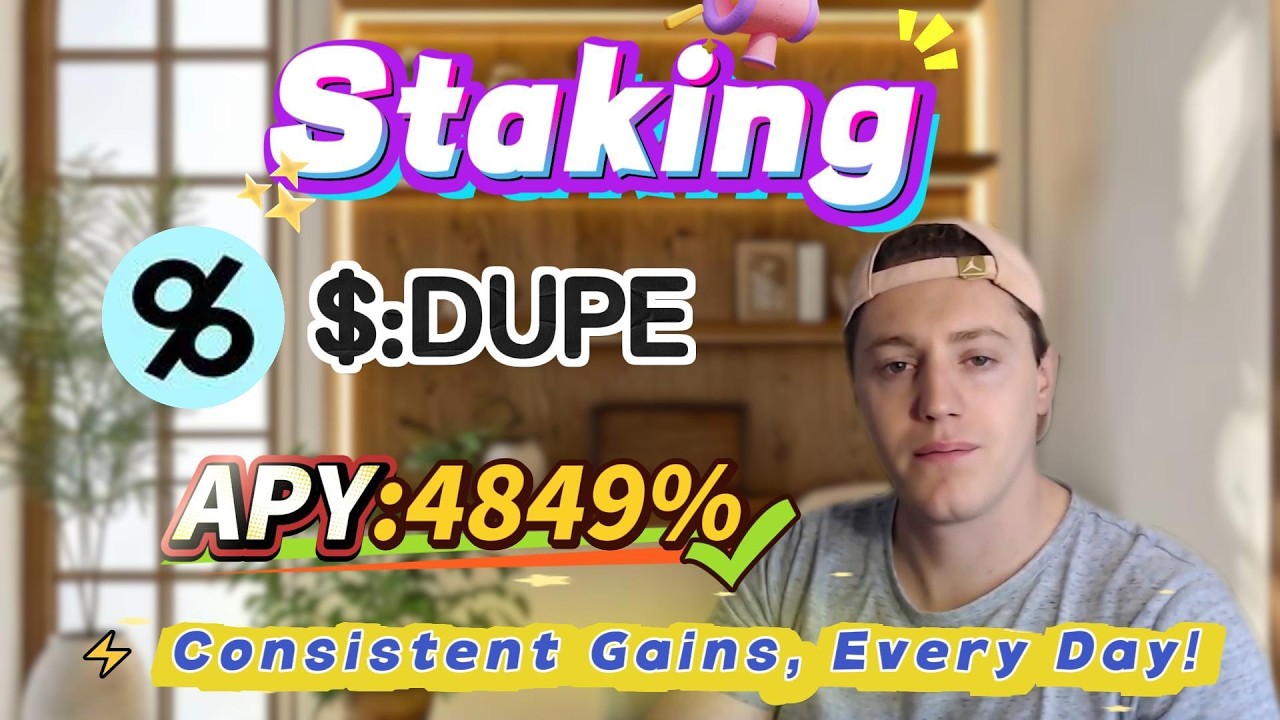 💎 Solana DUPE staking is rock-solid! Earn real 4849.45% APY rewards safely and easily!