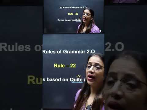 The Quite vs. Quiet Grammar Mistake shorts