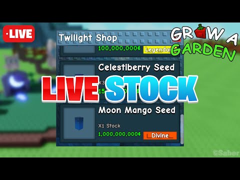 LIVE ???? | GROW A GARDEN STOCK, WEATHER & EGGS! 24/7!