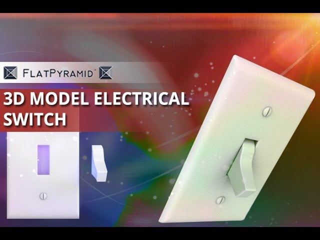 Electrical Switch 3D Model - FlatPyramid