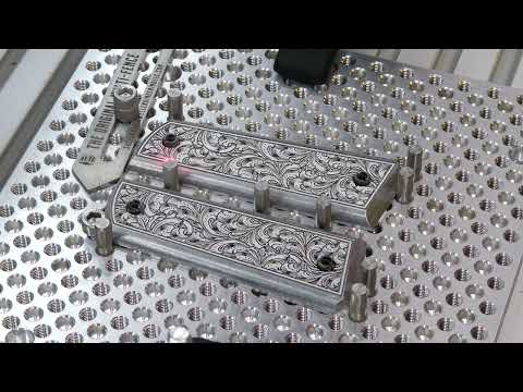 Finishing Pass Deep Metal Laser Engraving 1911 Grips | Part 2