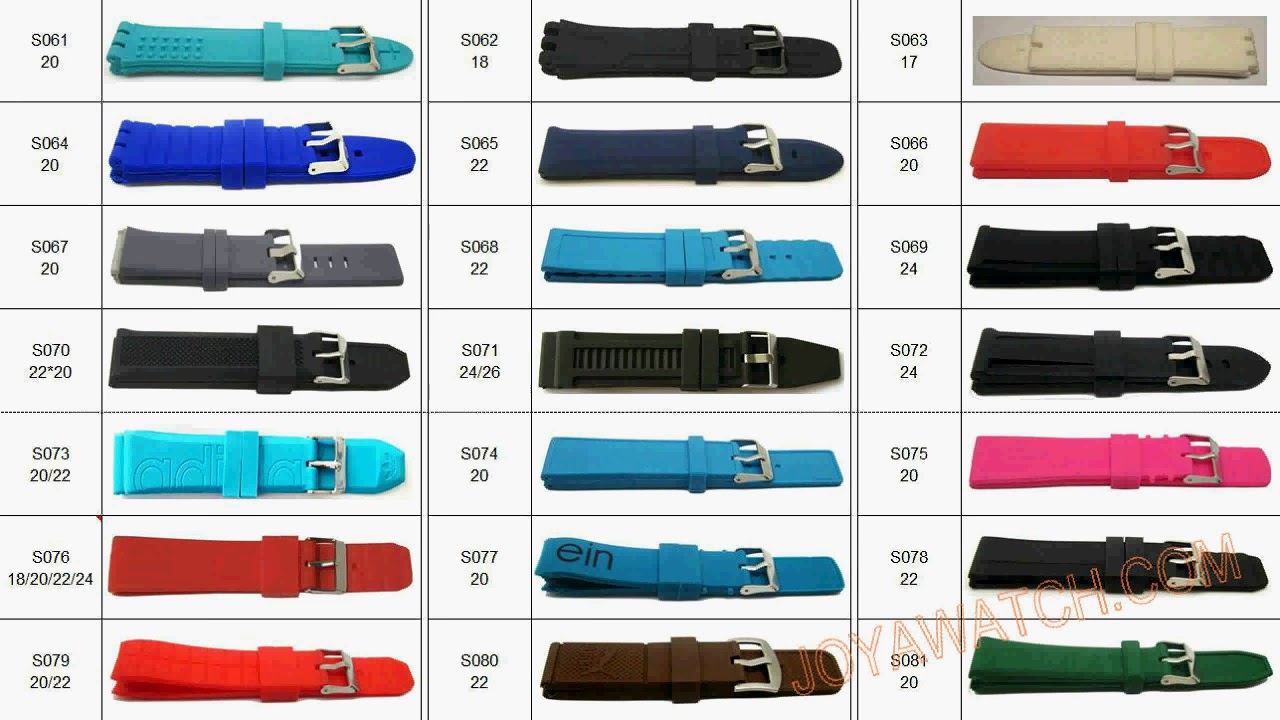 Joya Watch Silicone Rubber Watch Bands Catalog Wholesale OEM