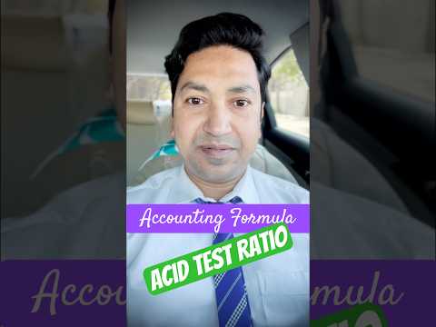 The Acid Test Ratio Formula Simplified for You! #accountingtutorials #accountingmadeeasy #accounting