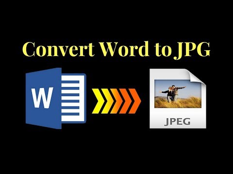 How to Convert Word to JPG | Word to JPG Converter | Convert Word to jpeg