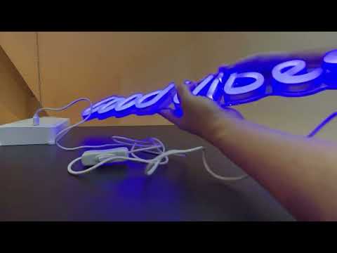 YUICHH Good Vibes Neon Sign, Neon Signs Nein Sign Neon lights Review, Easy to use great relaxation