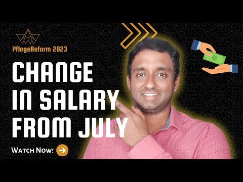 Change in Netto Salary from July 2023 in Germany | #PflegeReform2023