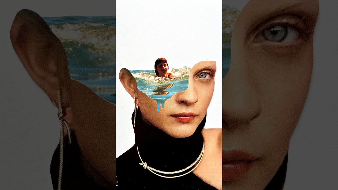 How I collage using magazines I find #collage #artprocess #inspiration