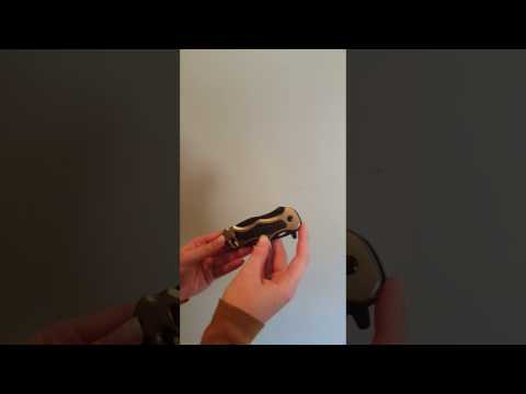 How to open & close a spring assisted knife.