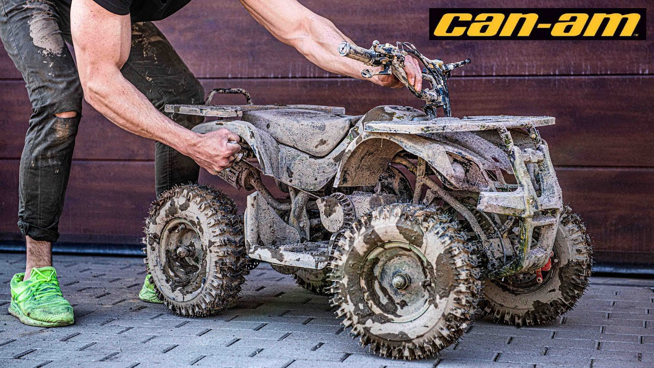 Kids CAN-AM Outlander ATV 49cc - Restoration Abandoned Mini ATV
