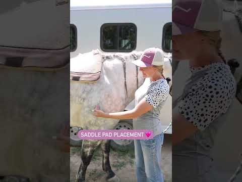 Saddle pad placement