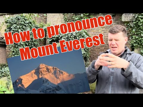 How do you pronounce Mount Everest?