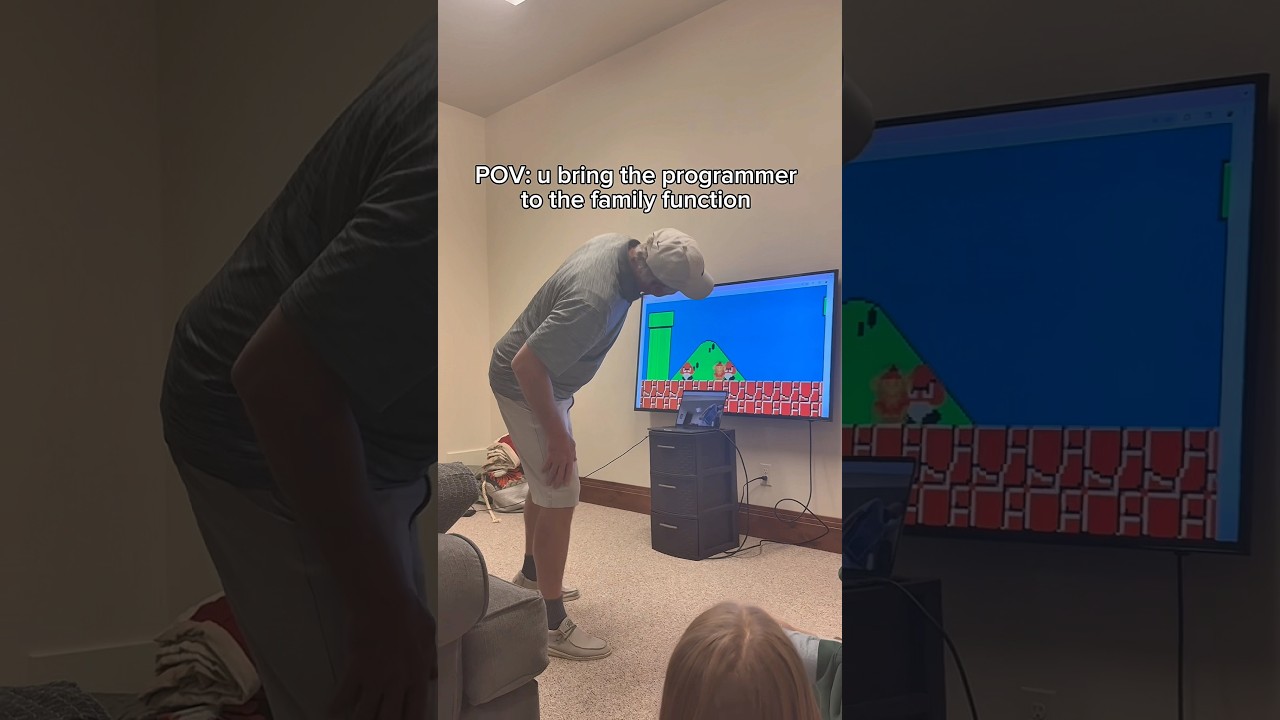 This is what happens when unc is a full stack developer #github #programming #coding #supermariobros