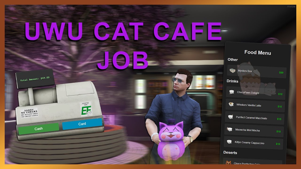 FiveM UWU Cat Cafe Job Script | FIVECODE