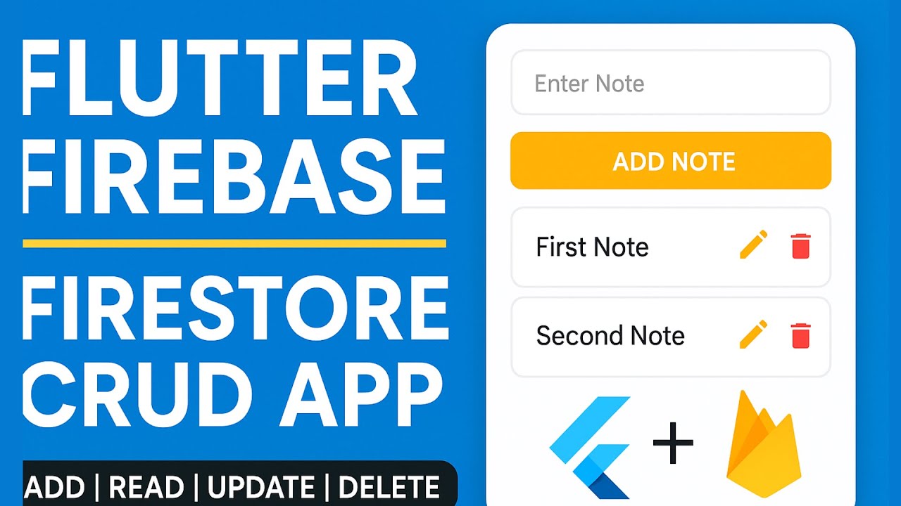 Flutter Firebase Firestore CRUD App | Full UI + Create Read Update Delete Tutorial (2025)