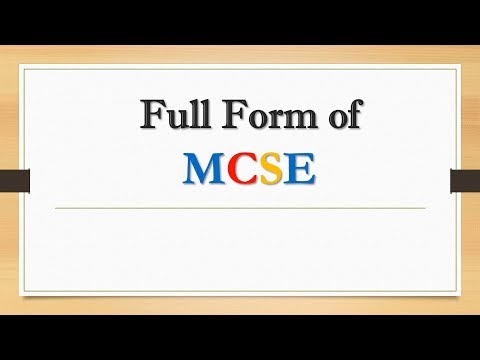 Full Form of MCSE || Did You Know?