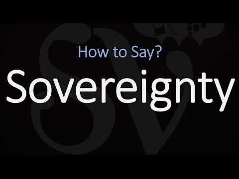 How to Pronounce Sovereignty? (CORRECTLY)
