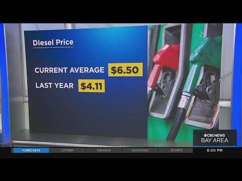 Sky-high diesel fuel prices pinching truckers, consumers