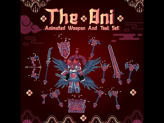 Oni Animated Weapon Set Minecraft Texture Pack