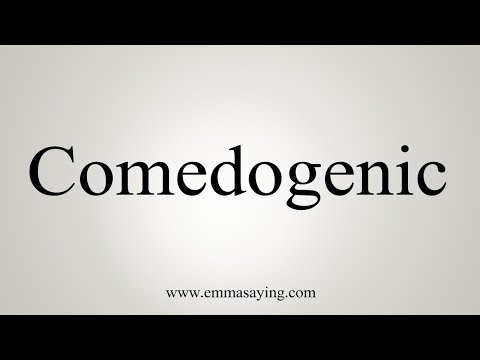 How To Say Comedogenic