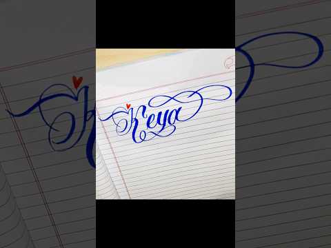 "Keya" Name Calligraphy #shorts #viral #art #handlettering #lettering #Calligraphy #satisfying