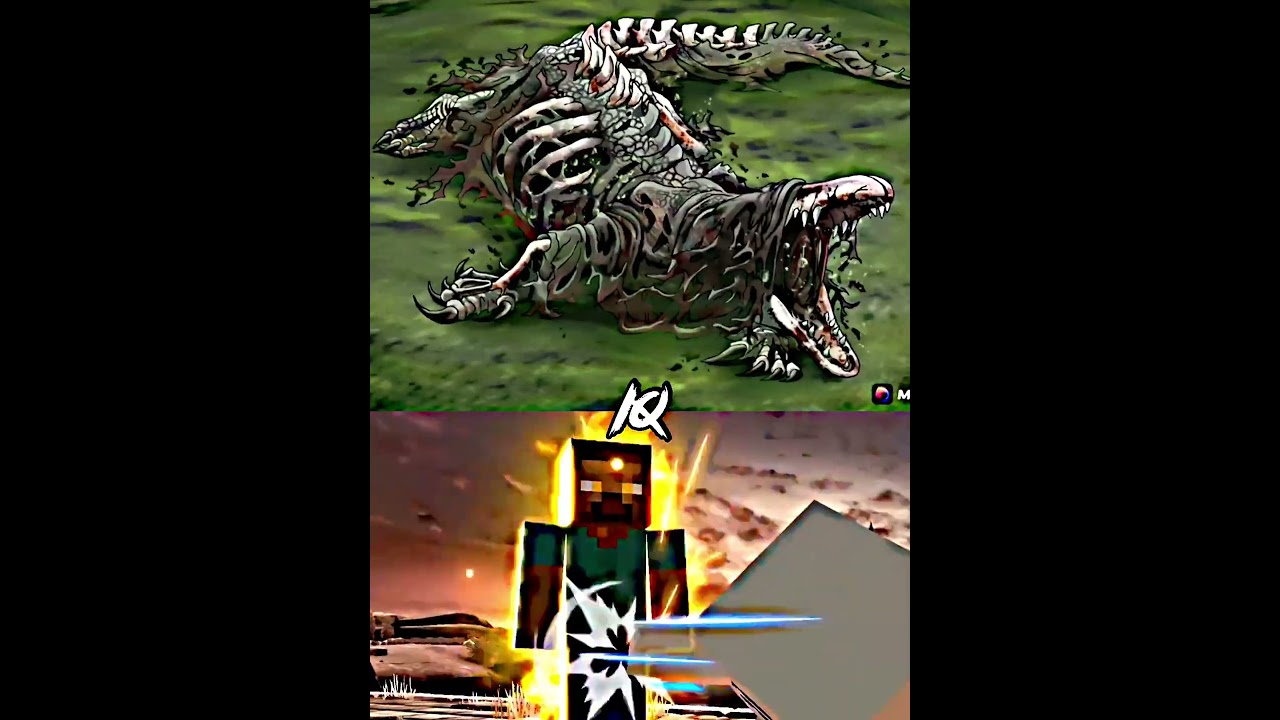 SCP-682 VS Steve Creative Mode