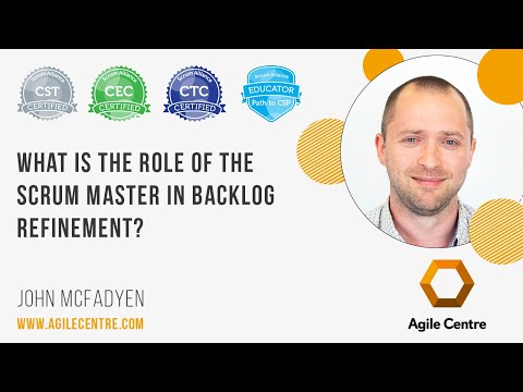 What is the role of the scrum master in backlog refinement?