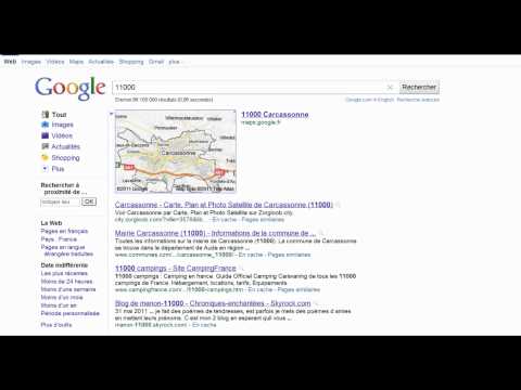 Recherche Google en 15 secondes : Code postal